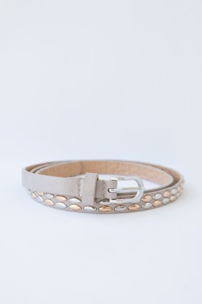 Antler - Belt - Beige Studded – Tussock & Thread